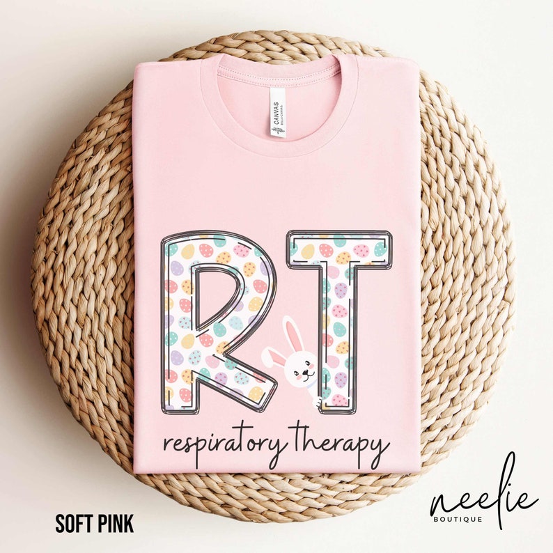 Respiratory Therapy Easter T-shirt, RT Respiratory Therapist Doodle ...
