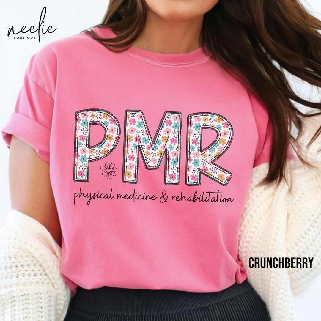 PMR Comfort Colors® Shirt With Boho Retro Flowers, Physical Medicine ...