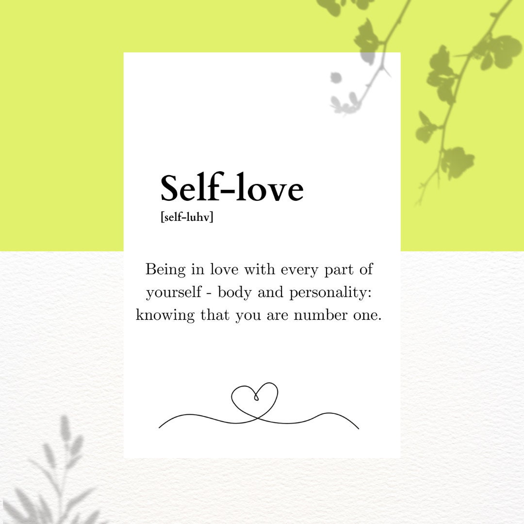 Self Love Definition Poster. - Etsy