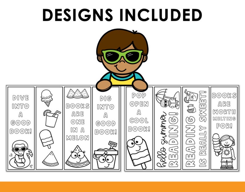 End of Year Summer Bookmarks, Printable Summer Bookmarks, Bookmarks for ...