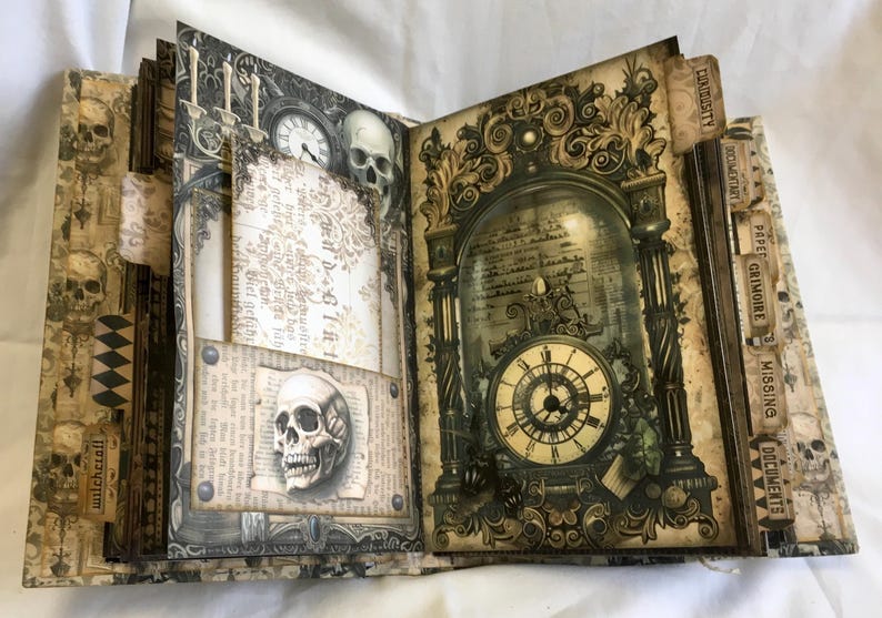 Handmade Gothic Themed Journal….ravens and Skulls - Etsy