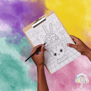 Candy Coloring Page, Candy Theme Colouring Book, PDF Printable File for ...