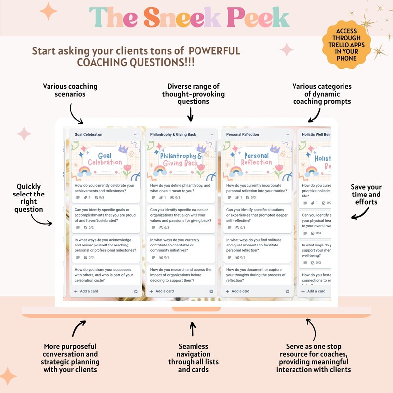 525+ Coaching Questions Compilation for Coach Trello Board, Coaching ...