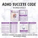 ADHD Worksheets | ADHD Workbooks for Adults & Kids | ADHD Printables ...
