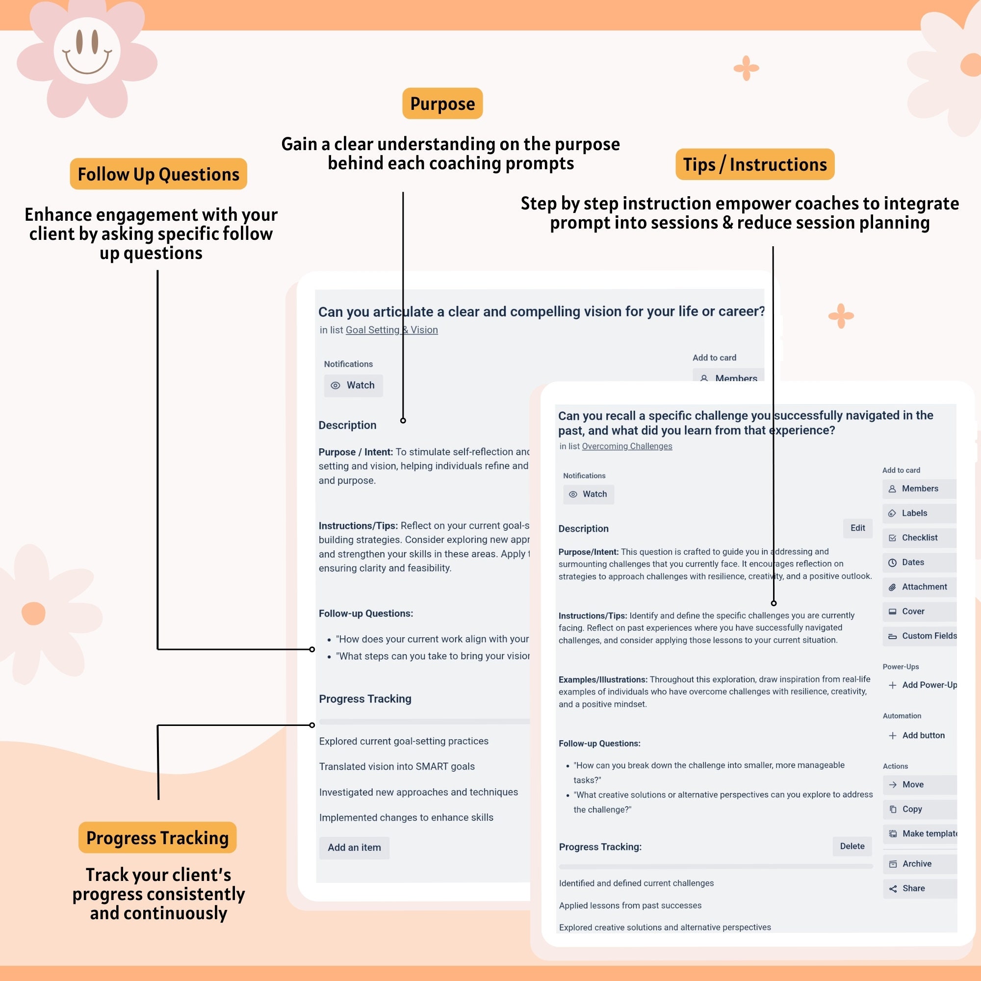 525+ Coaching Questions Compilation for Coach Trello Board, Coaching ...