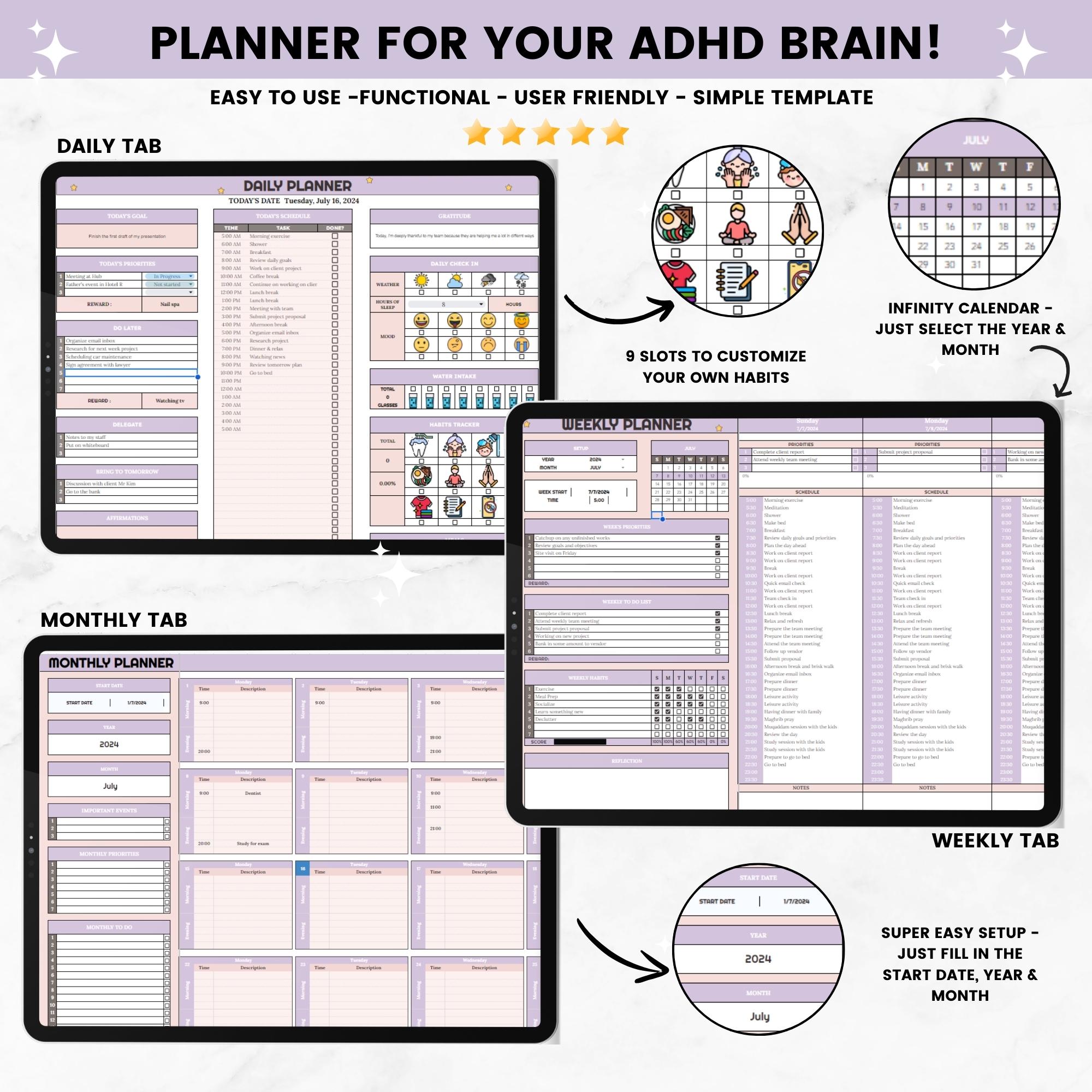 Daily Spreadsheet Google Sheet Monthly Calendar Template, Daily Routine ...