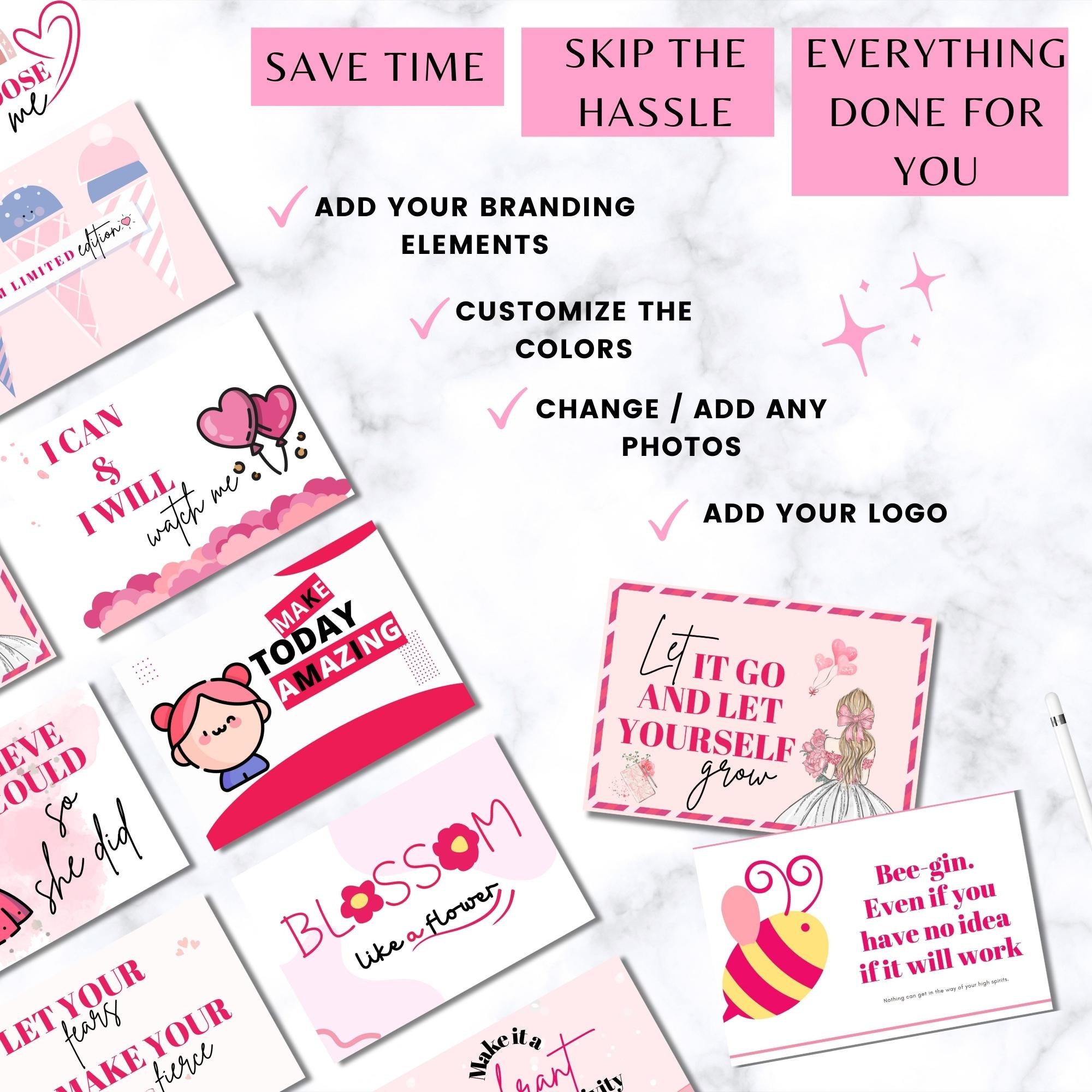 Self Care Affirmation Cards for Coaches & Clients | Editable ...