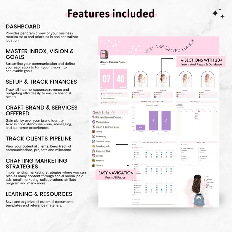 Notion Template Business Planner, Business Dashboard for Coach, Notion ...