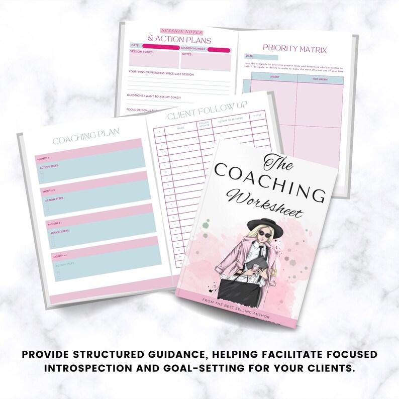 Coaching Session Worksheet Template for Coach | Coaching Worksheet ...