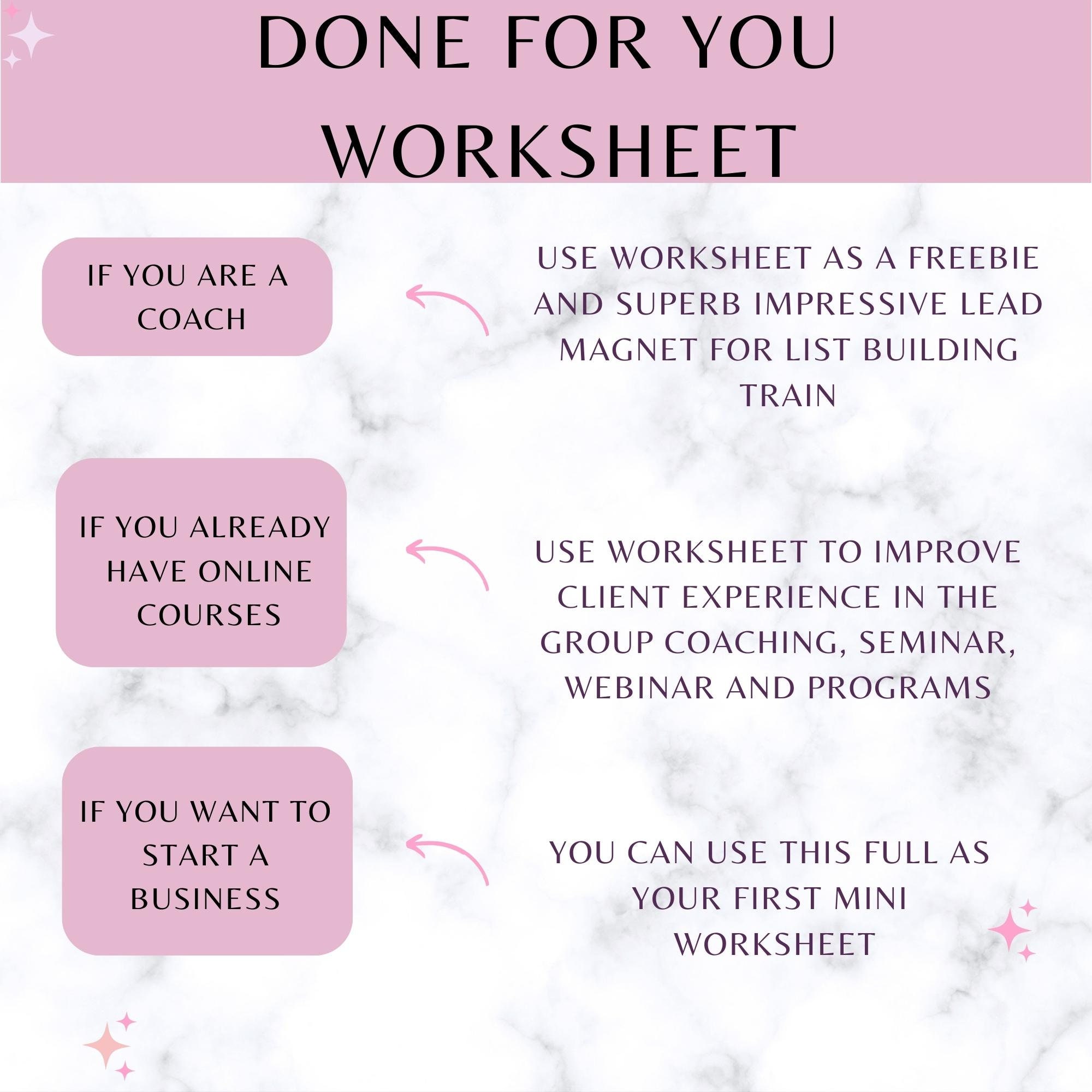 Coaching Session Worksheet Template for Coach | Coaching Worksheet ...