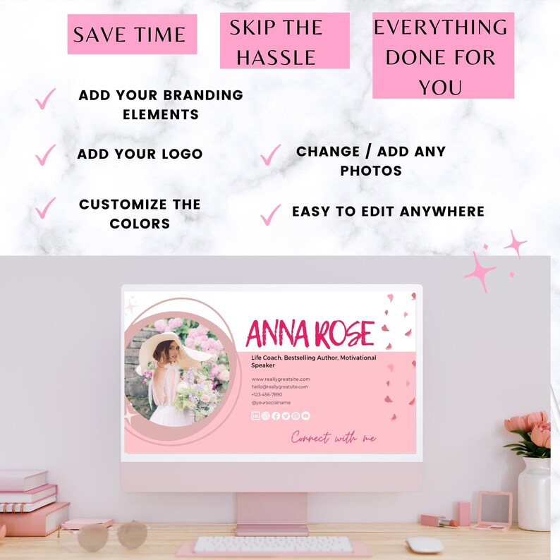 Email Signature Template for Coaches & Business Owners | Done for You ...