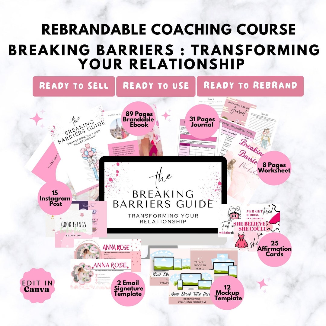Done for You Relationship Coaching Program | Brandable Workbook ...