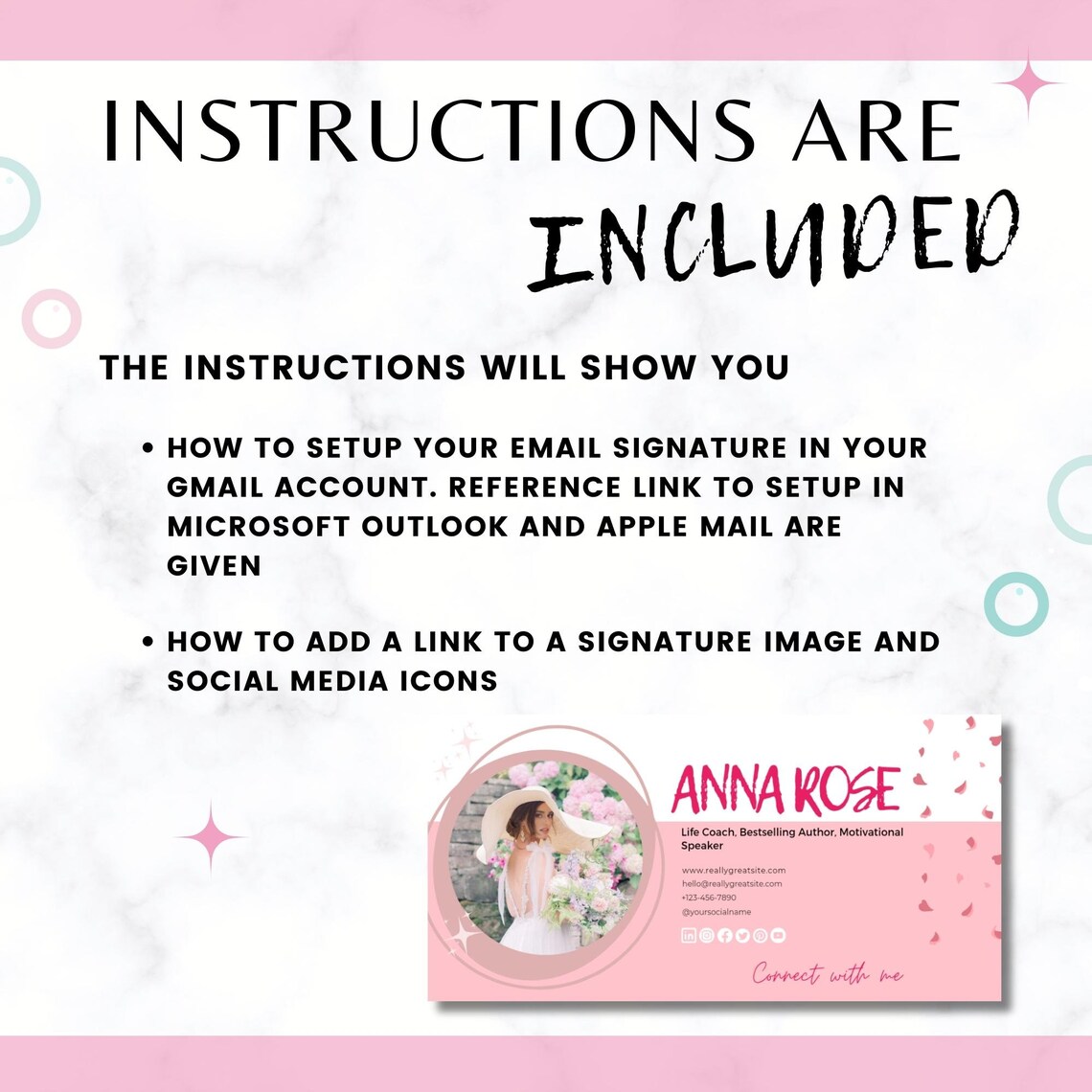 Email Signature Template for Coaches & Business Owners | Done for You ...