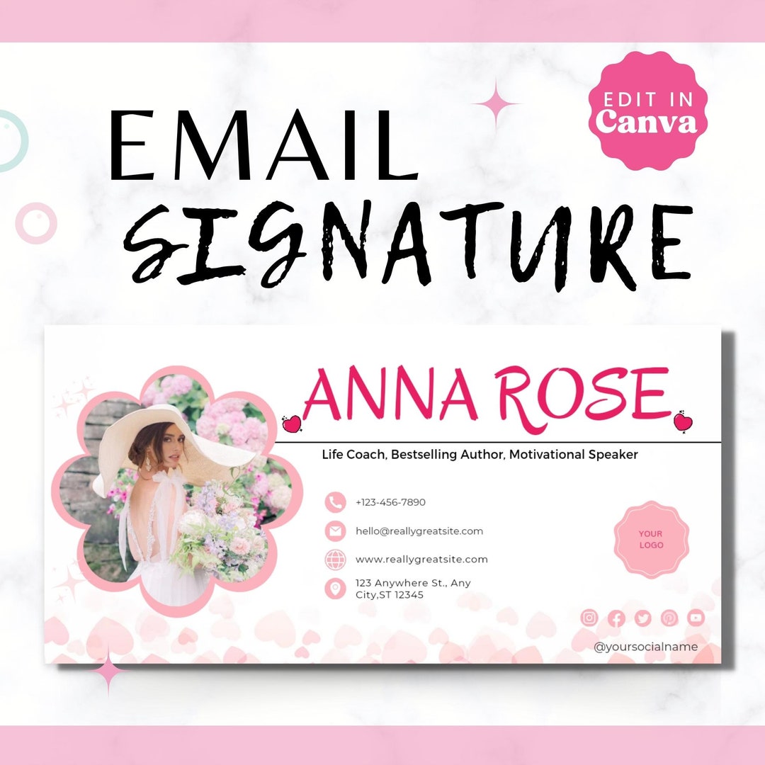 Email Signature Template for Coaches & Business Owners | Done for You ...