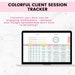 Client Session Tracker Spreadsheet for Coaches, Client Management ...