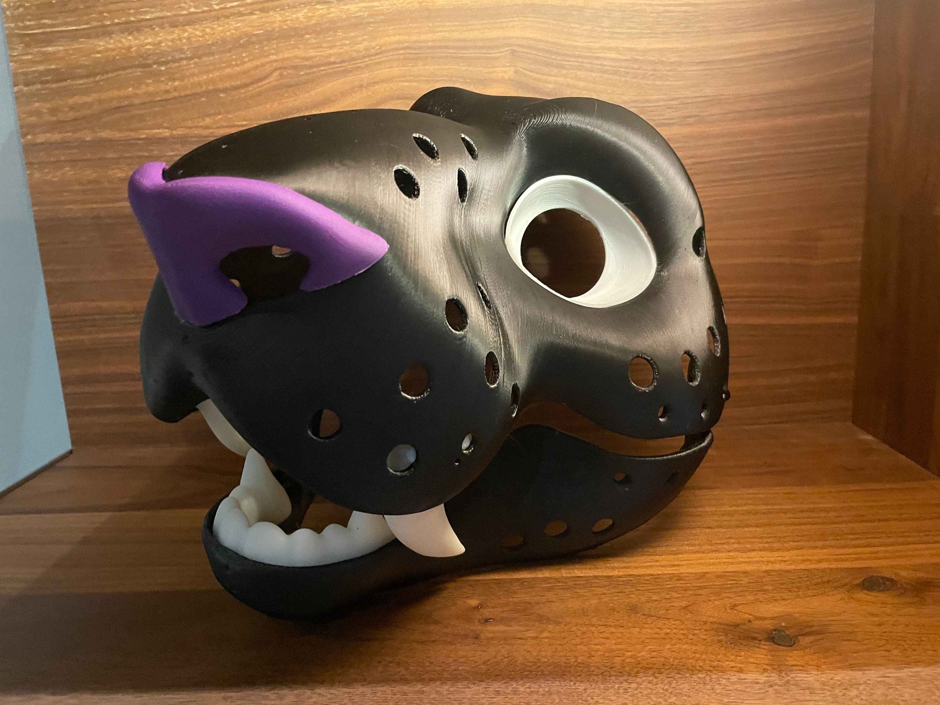 Smilodon Big Saber Fursuit Head-base With Movable Jaw and Eye Lids ...