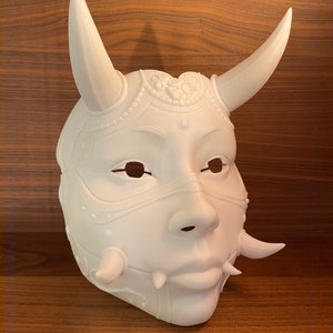 Exclusive Hannya Mask With Perfect Porcelain / Silk Like Surface - Etsy