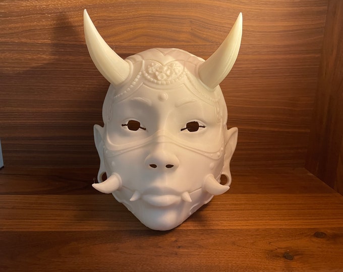 Exclusive Hannya Mask With Perfect Porcelain / Silk Like Surface - Etsy