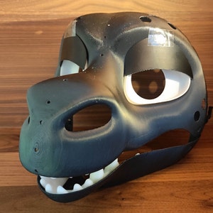 Triangular Dragon Fursuit Head-base With Movable Jaw and Eye Lids Furry ...