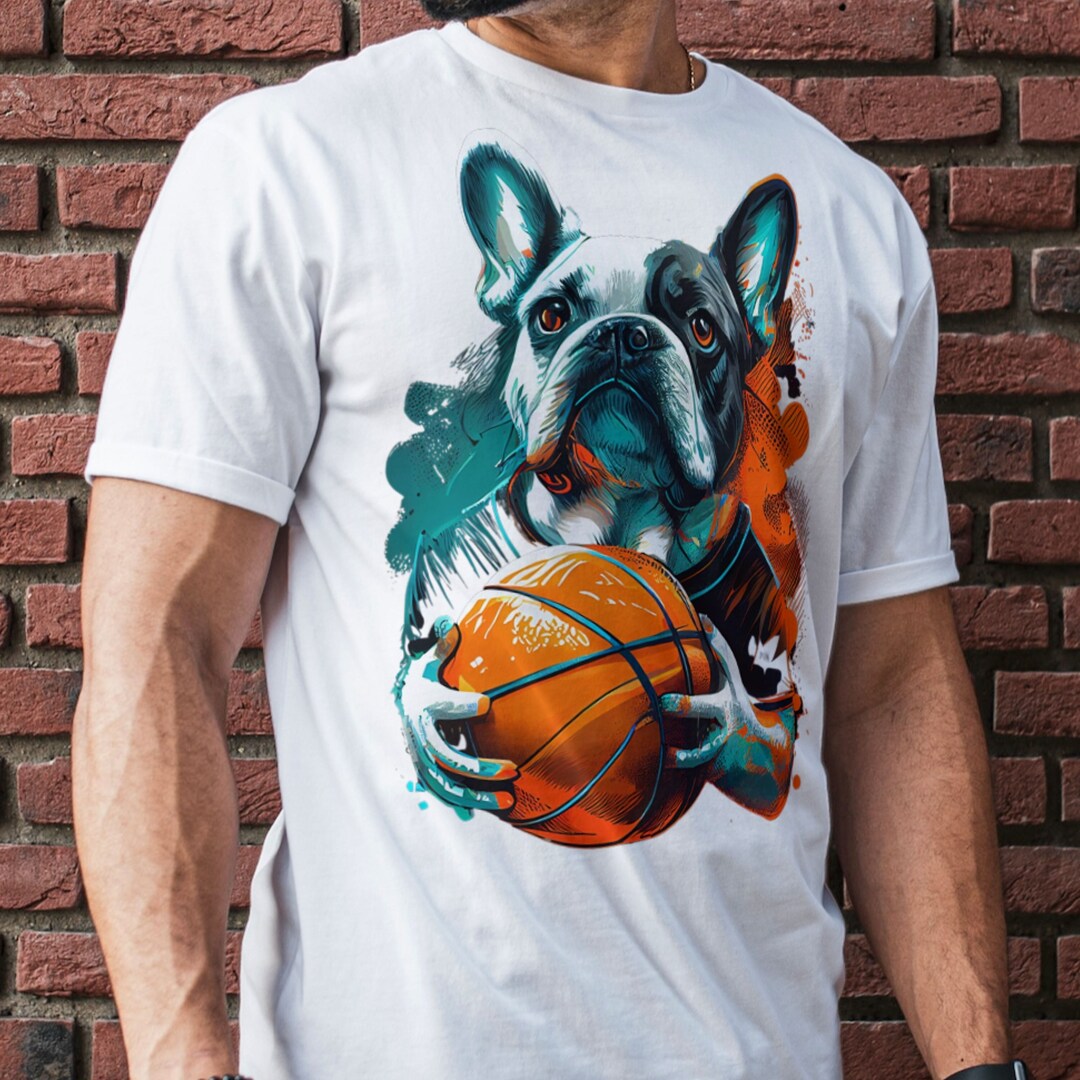 Frenchie Basket Ball , Frenchie Png, Bulldog Basket Ball, Dog Png File ...