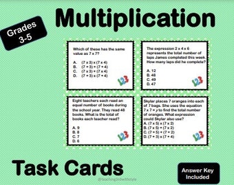 Third Grade Task Cards - Etsy