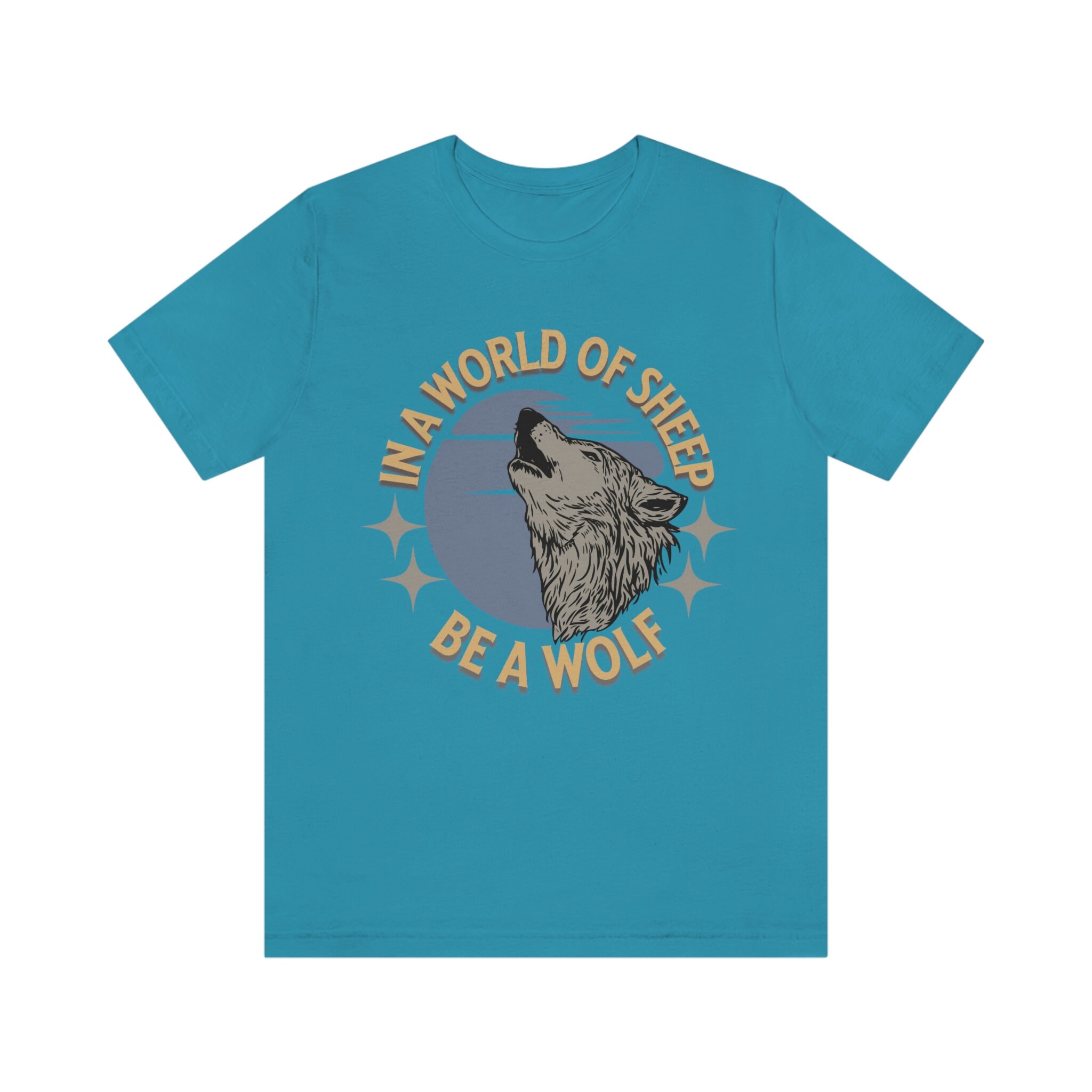 Wolf Shirt, in a World of Sheep, Be a Wolf, Howling Wolf Tee, Liberty ...