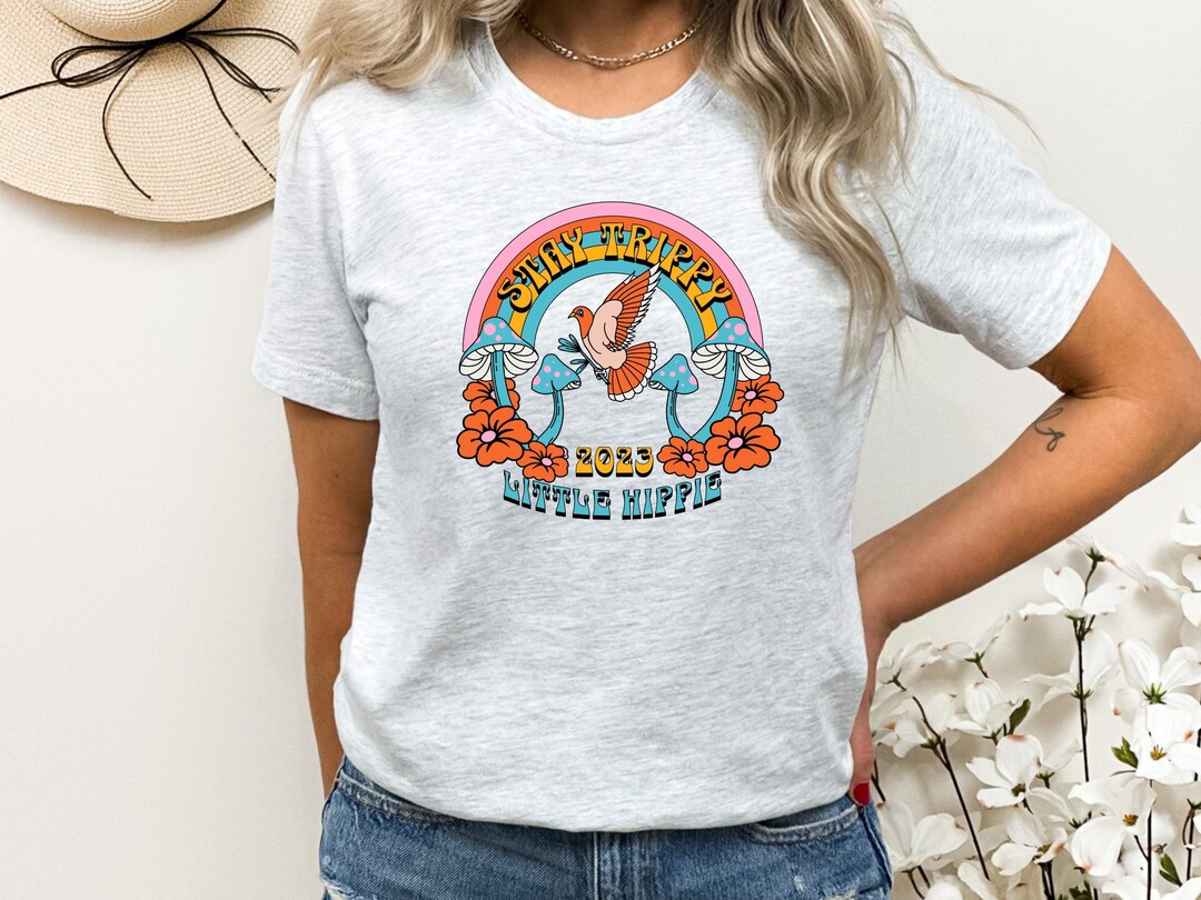 Hippie Shirt, Stay Trippy Little Hippie Tee,festival Tee, Mushroom ...