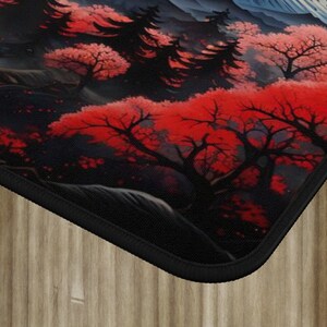 Japanese Desk Mat Snowy Mount Fuji XXL Mousepad Desks Pad XL Gaming ...