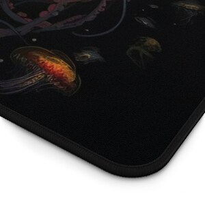 Dark Academia Gothic Desks Mat Japanese Jellyfish Art Otaku Pads Goth ...