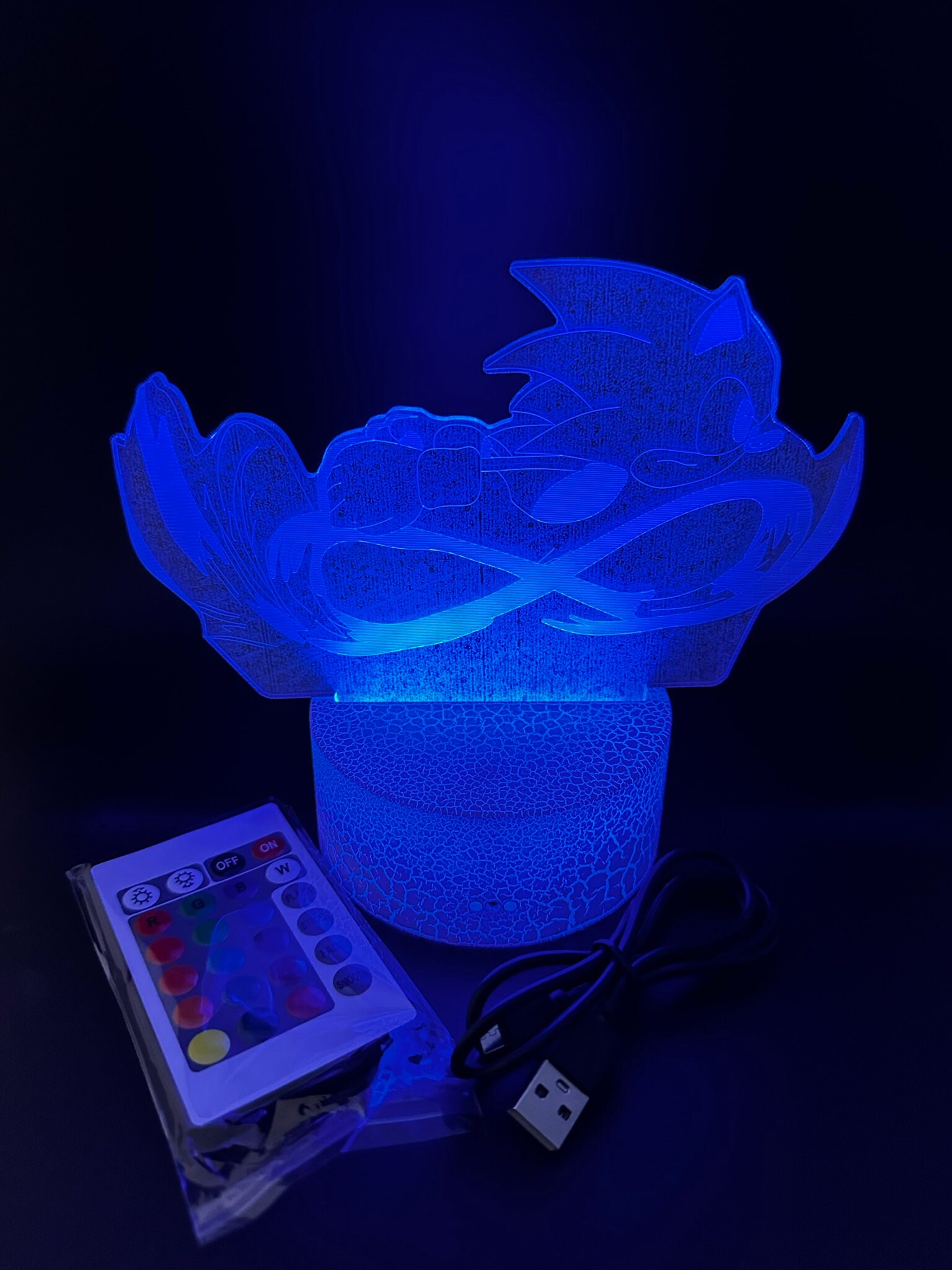 3d Night Light Sonic Set - Etsy