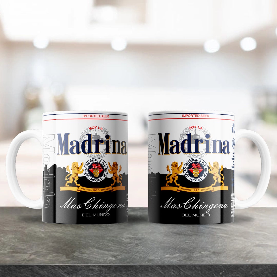 Black Madrina Mug Design - for 12oz 15oz Mugs, Sublimation Wrap for ...