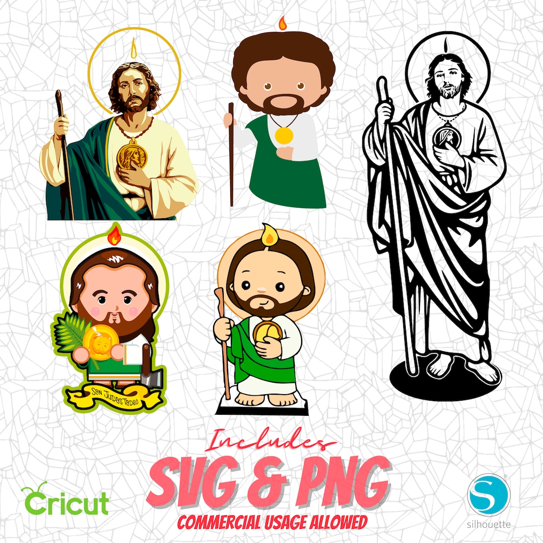 San Judas Svg Design, PNG Clipart Files, Sublimation Designs, Cricut ...