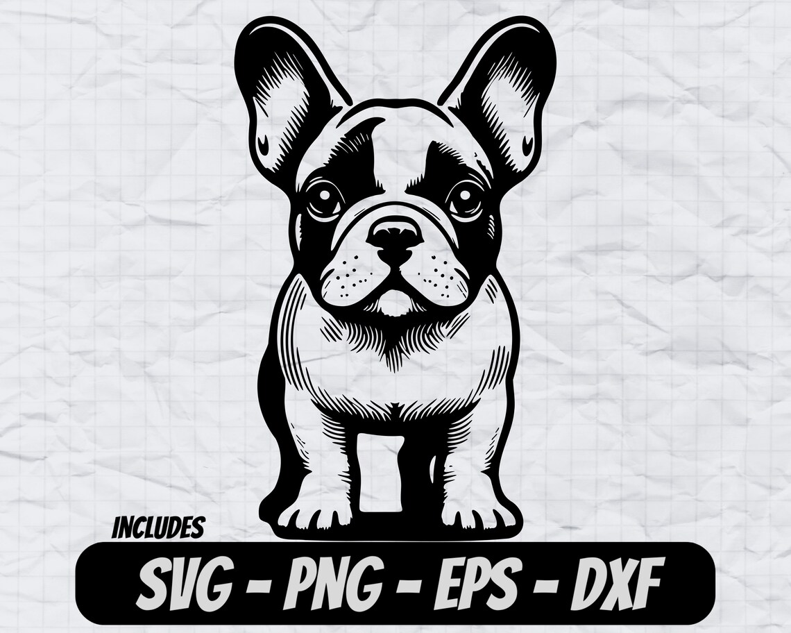 Frenchy Dog Svg Design, Dog PNG Clipart, Sublimation Design, Cricut Cut ...