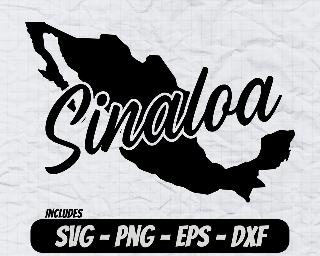 Sinaloa SVG Design, Mexican PNG Clipart, Sublimation Design, Cricut Cut ...