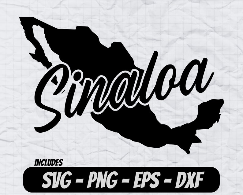 Sinaloa SVG Design, Mexican PNG Clipart, Sublimation Design, Cricut Cut ...