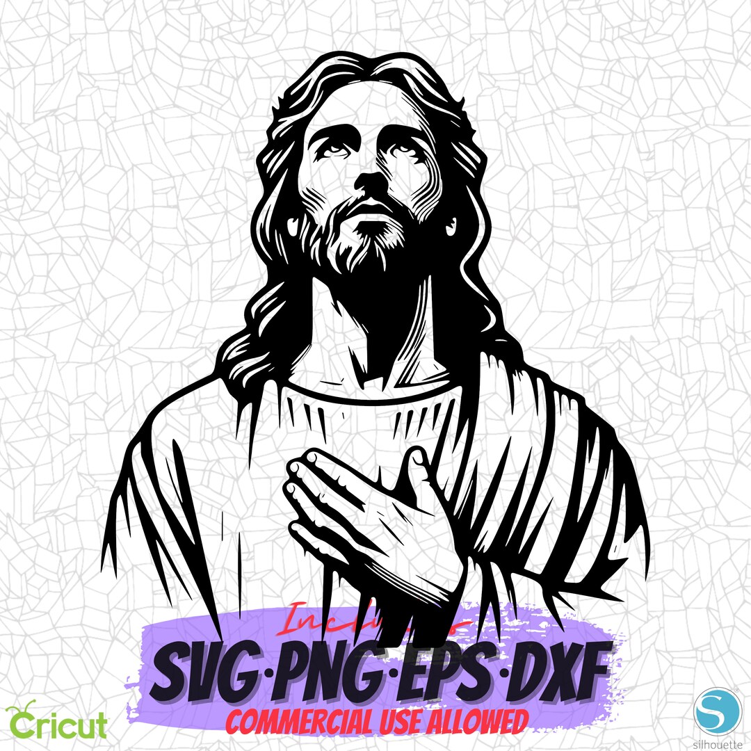 Jesus Svg Design, Religious PNG Design, Church Sublimation Design ...