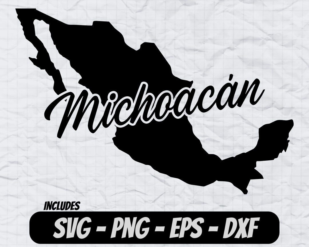 Michoacan SVG Design, Mexican PNG Clipart, Sublimation Design, Cricut ...