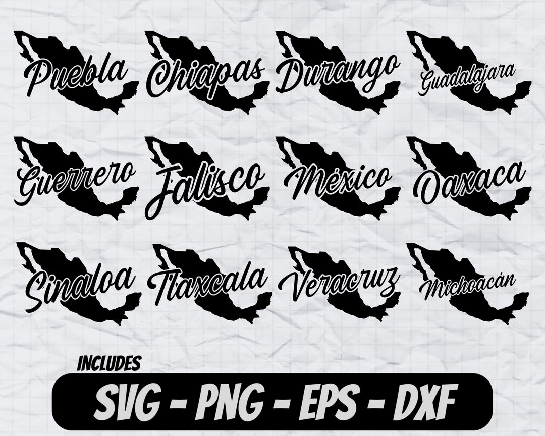 Mexico SVG Bundle, Mexican PNG Clipart, Sublimation Design, Cricut Cut ...