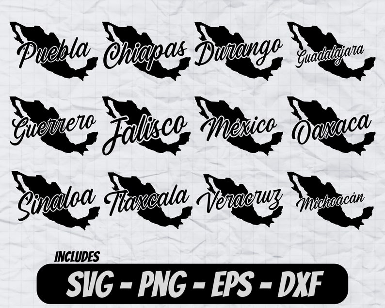 Mexico SVG Bundle, Mexican PNG Clipart, Sublimation Design, Cricut Cut ...