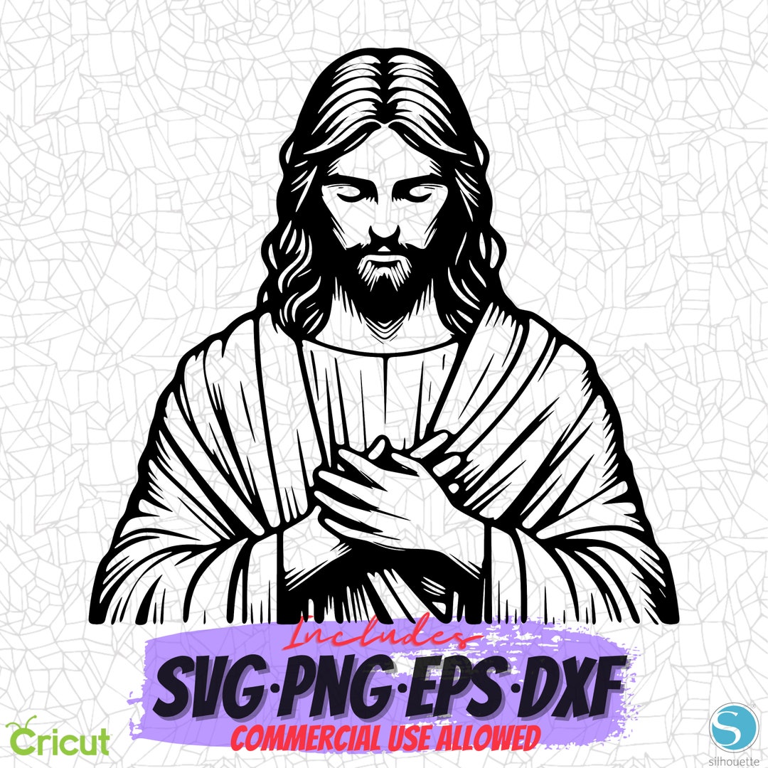 Jesus Svg Design, Religious PNG Design, Church Sublimation Design ...