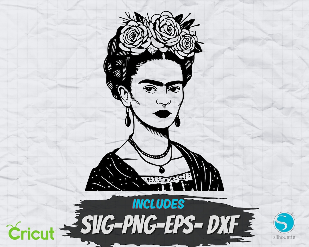 Frida Kahlo Svg Design, PNG Clipart, Sublimation Designs, Cricut Cut ...
