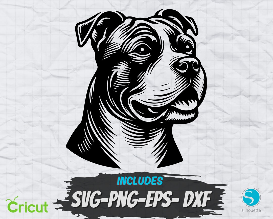 Pitbull Svg Design, PNG Clipart, Sublimation Designs, Cricut Cut Files ...