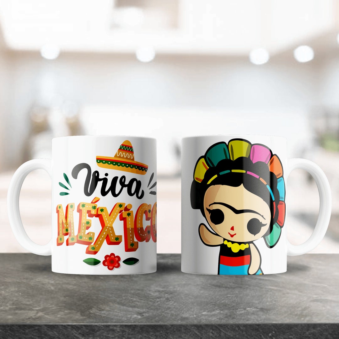 Viva Mexico Sublimation Mug Design, 12oz Coffee Cup Design, Sublimation ...