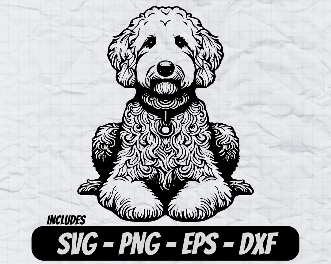 Goldendoodle Svg Design, Dog PNG Clipart, Sublimation Design, Cricut ...