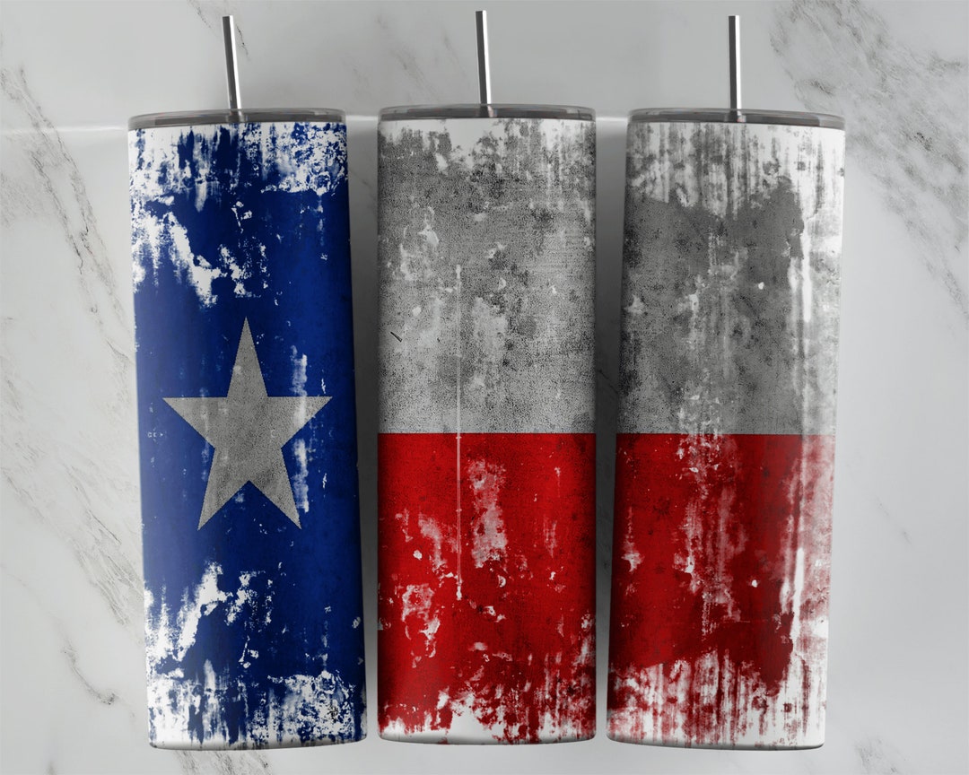 Texas Flag Tumbler Design, for 20oz Tumbler, Sublimation Design ...