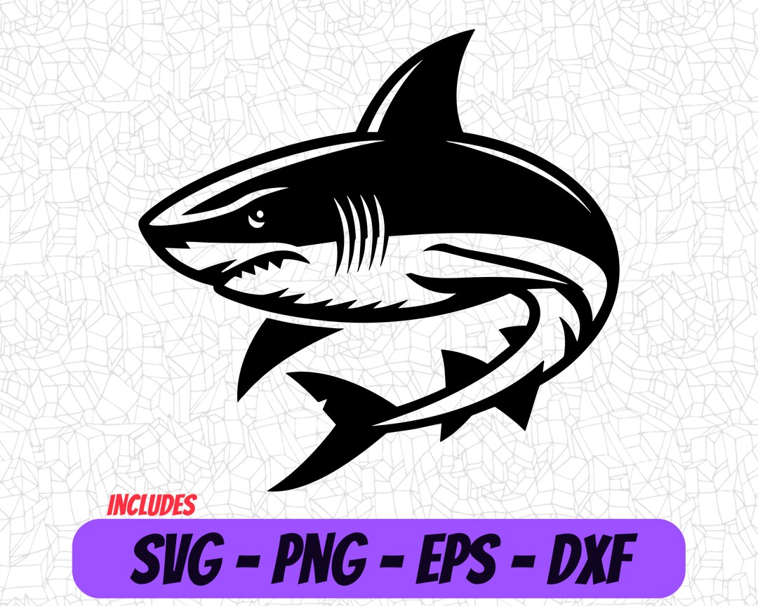 Shark Svg Design, Shark PNG Clipart File, Sublimation Designs, Cricut ...