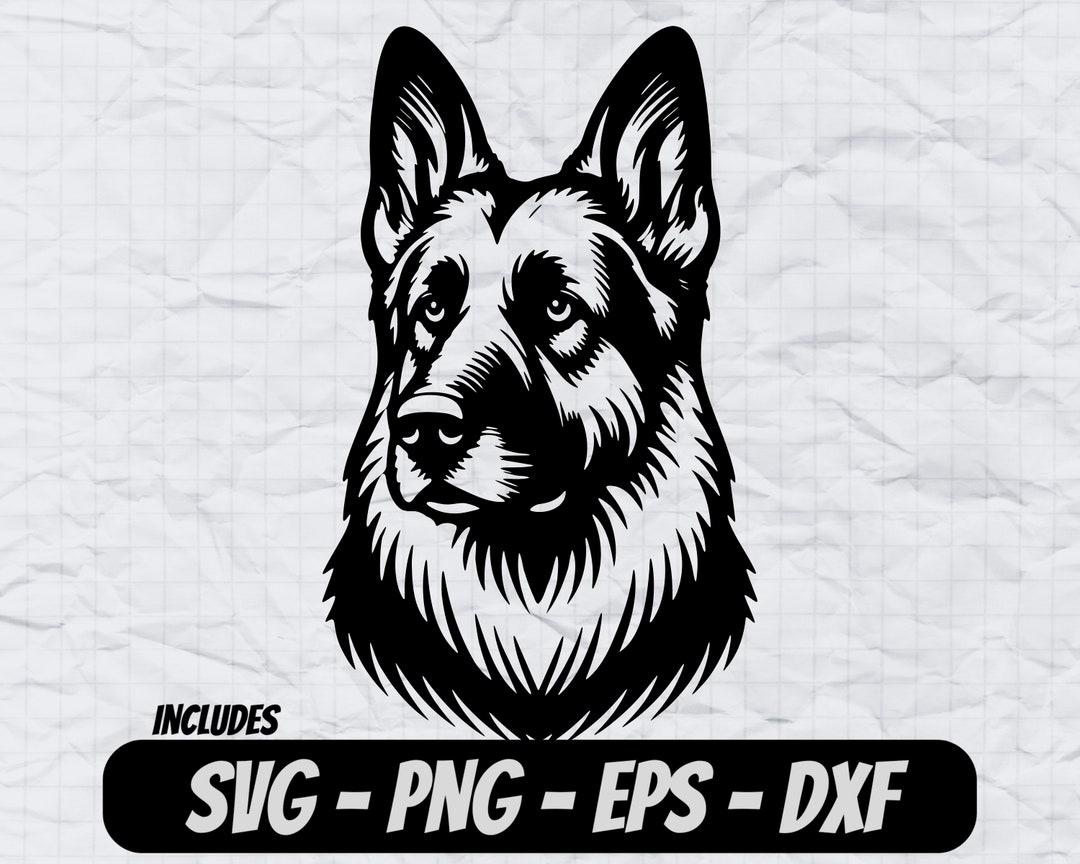 German Shepard PNG Design, Dog SVG Clipart, Sublimation Design, Cricut ...