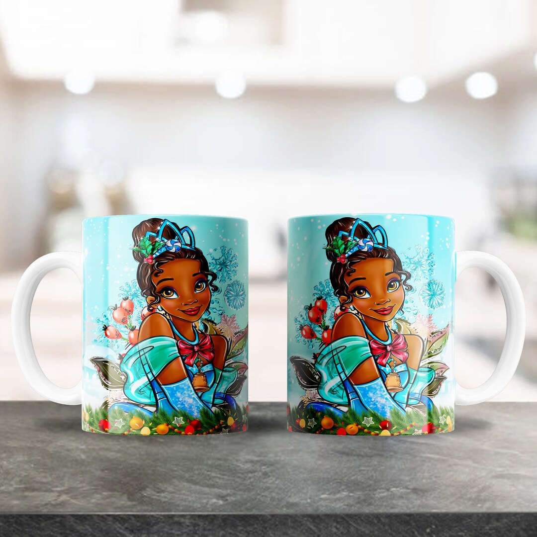 Cartoon Christmas Mug Design, Sublimation Design for 12 & 15 Oz Coffee ...