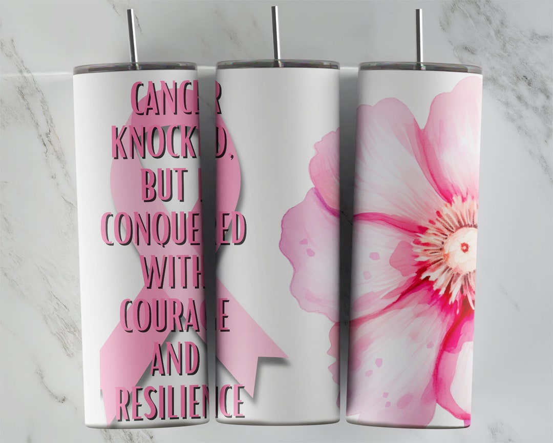 Breast Cancer Survivor Tumbler Design, Sublimation Design for 20oz ...