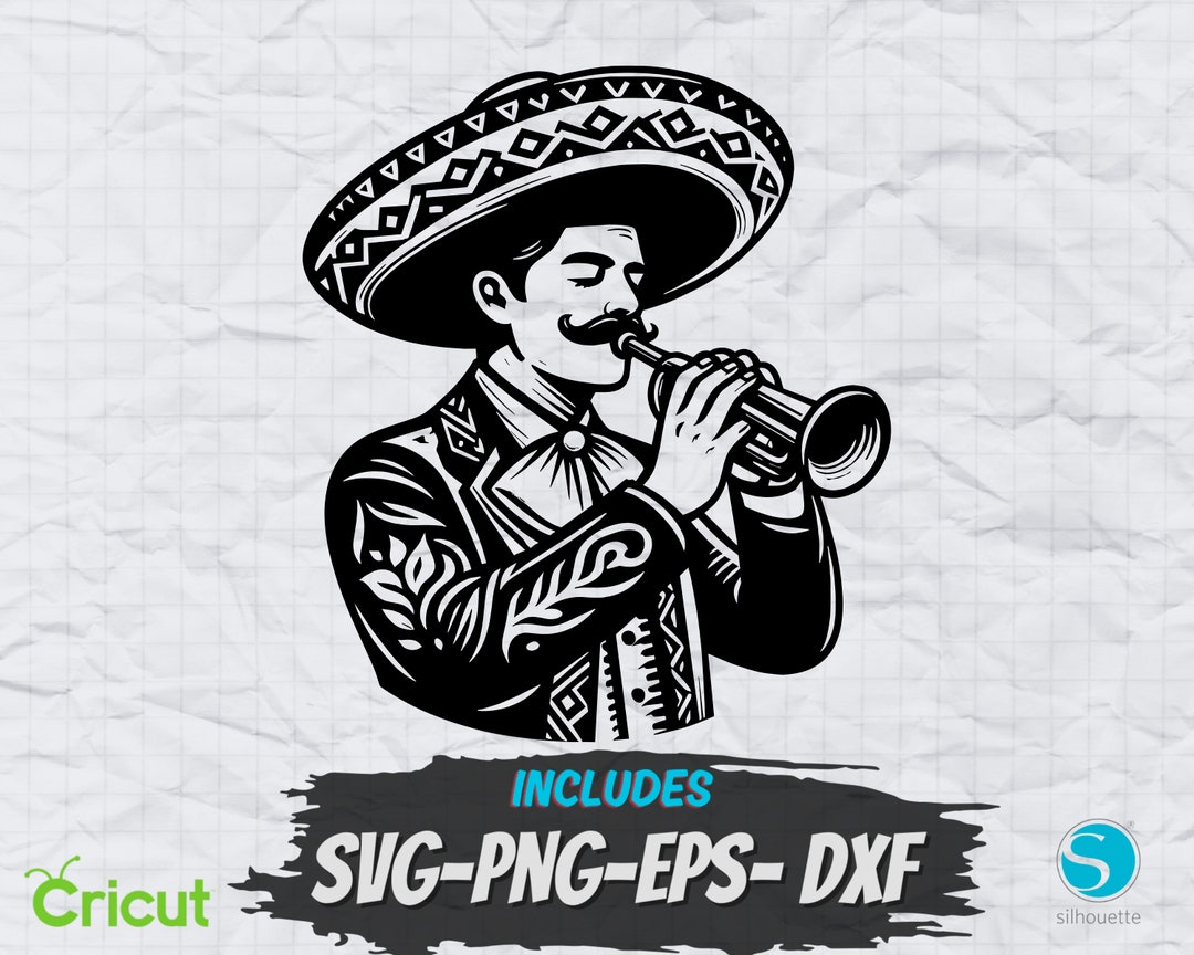 Mariachi Svg Design, PNG Clipart, Sublimation Designs, Cricut Cut Files ...